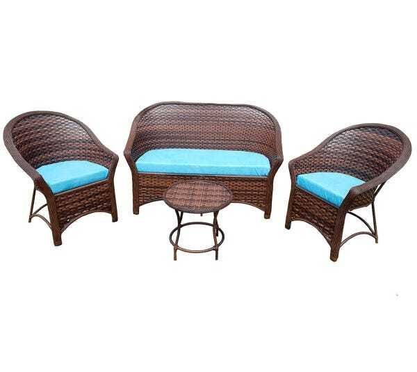 Conjunto de Sofá Fibra Sintética Bali Fino - 1 Sofá 2L + 2 Poltronas ...