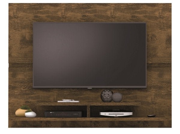Painel com Suporte para Tv 50 Até Polegadas Modelo Mônaco Cor Noce ...