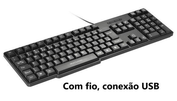 Kit Office 8 - Teclado e Mouse com Fio USB Multilaser + Apoio P/Teclado ...