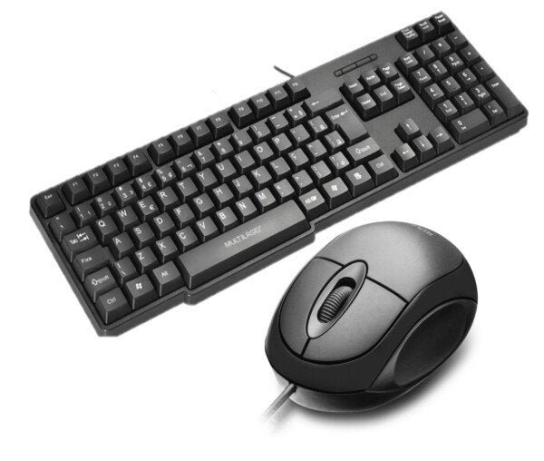 Kit Office 8 - Teclado e Mouse com Fio USB Multilaser + Apoio P/Teclado ...