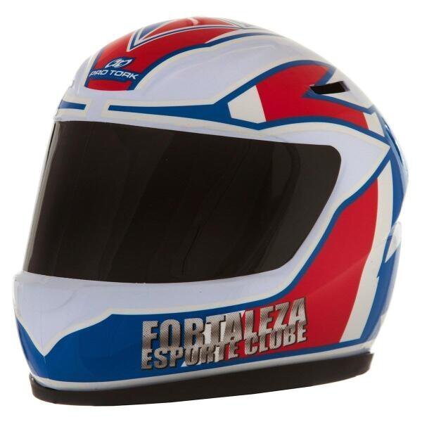 Cofre Mini Capacete Pro Tork Fortaleza Azul - Vermelho | MadeiraMadeira