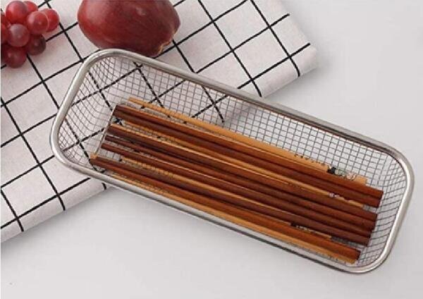 Cesto Aramado Inox Multiuso Escorredor De Alimento Chef Luxo ...