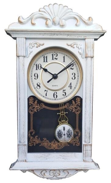 Relógio Parede Pendulo Vintage Rustico Com Pendulo Ativo | MadeiraMadeira