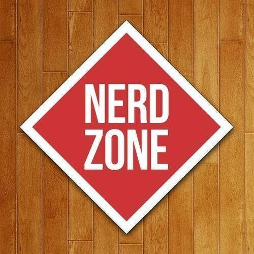 Placa Decorativa - Nerd Zone - Zona Nerd (36x36) | MadeiraMadeira
