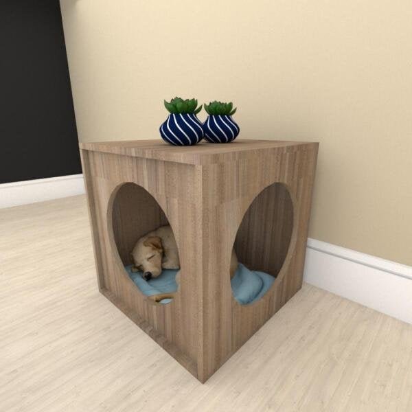 Cama De Cachorro E-Nichos Em Mdf Marrom En491C04 | MadeiraMadeira