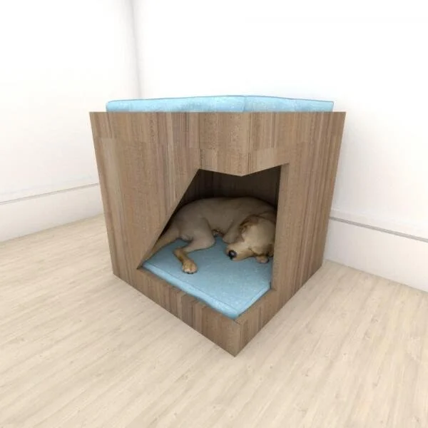 Cama De Cachorro E-Nichos Em Mdf Marrom En471C04 | MadeiraMadeira