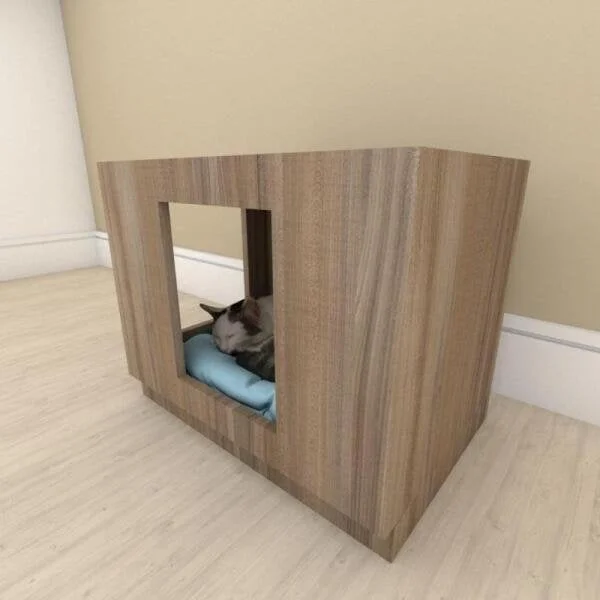 Cama De Gato E-Nichos Em Mdf Marrom En482G04 | MadeiraMadeira