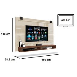 Painel TV 65 Polegadas Off White - Maxi | MadeiraMadeira