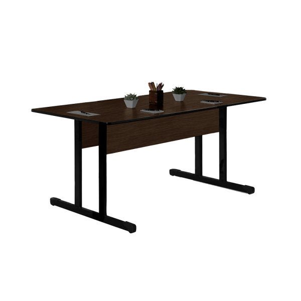 Mesa Reunião Corporativa Retangular 1,80Mx0,80M Malbec | MadeiraMadeira