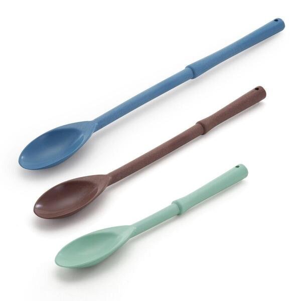 Kit Colher Grande Para Cozinha Cabo Longo Plástico 3 Un | MadeiraMadeira
