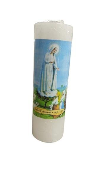 Vela 7 Dias 260G Nossa Senhora De Fatima Kit Com 10 | MadeiraMadeira