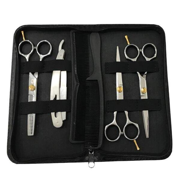 Kit 3 Tesouras Fio Laser Desfiadeira Fio Navalha Ostrich 6.0 ...