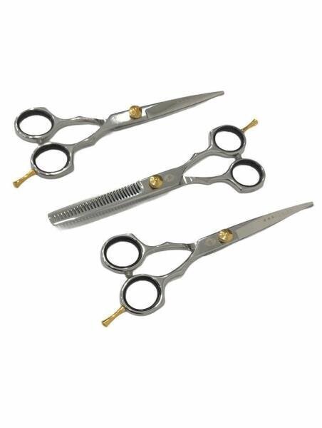 Kit 3 Tesouras Fio Laser Desfiadeira Fio Navalha Ostrich 6.0 ...