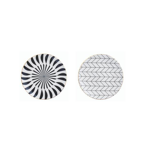 Kit Com 2 Pratinhos Geométrico | MadeiraMadeira