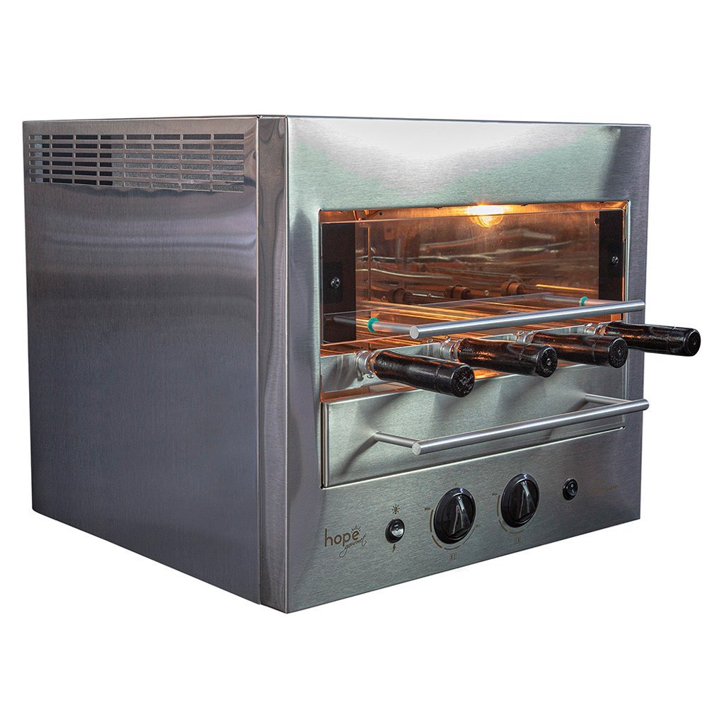 Churrasqueira a Gás de Bancada 4 Espetos Aço Inox Bake Premium Bivolt ...