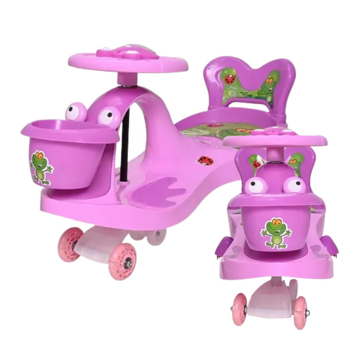 Carrinho Velotrol Giro 360 Sapinho Rosa TW21F2 Zippy Toys Zippy Car ...