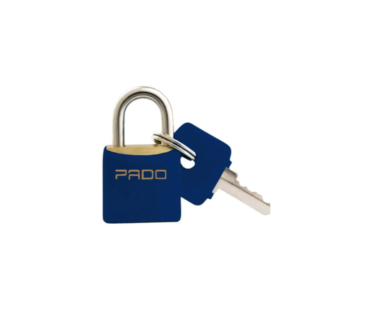Cadeado Latão Azul 50mm - PADO (51016384) | MadeiraMadeira