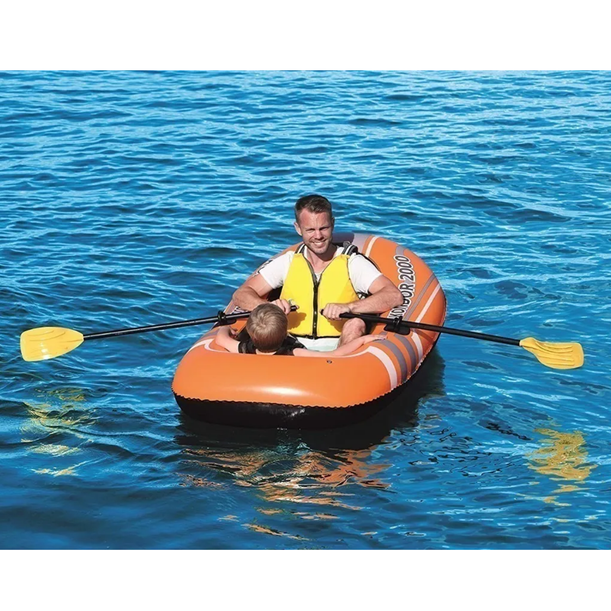 Bote Inflável Grande com Remo 97x1,55m Raft Kondor Bestway | MadeiraMadeira