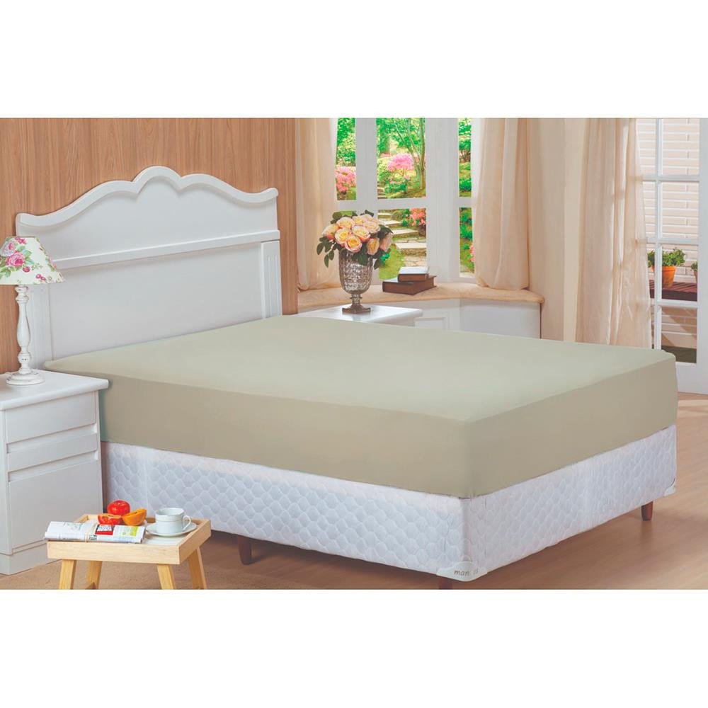 Lençol com Elástico King 5637 Plumasul 250 Fios | MadeiraMadeira