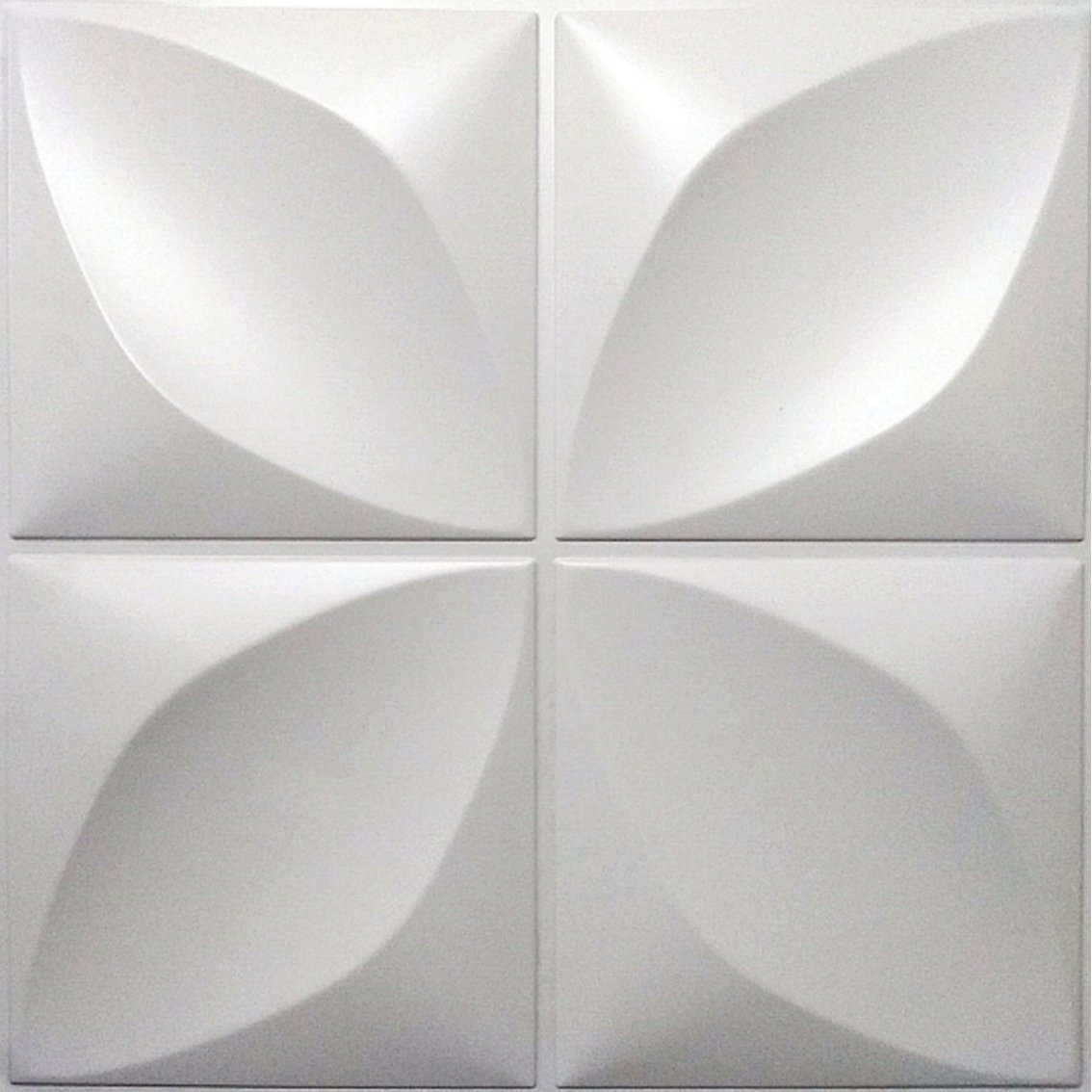 KIT 4 Placas Decorativas De Pvc 3d Revestimento 50cm X50cm | MadeiraMadeira
