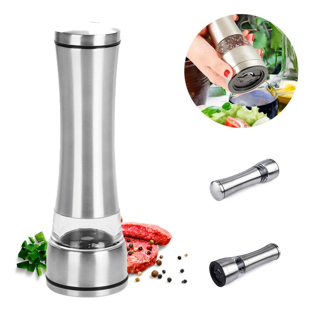 Moedor de Temperos com Regulagem Aço Inox Sal e Pimenta | MadeiraMadeira