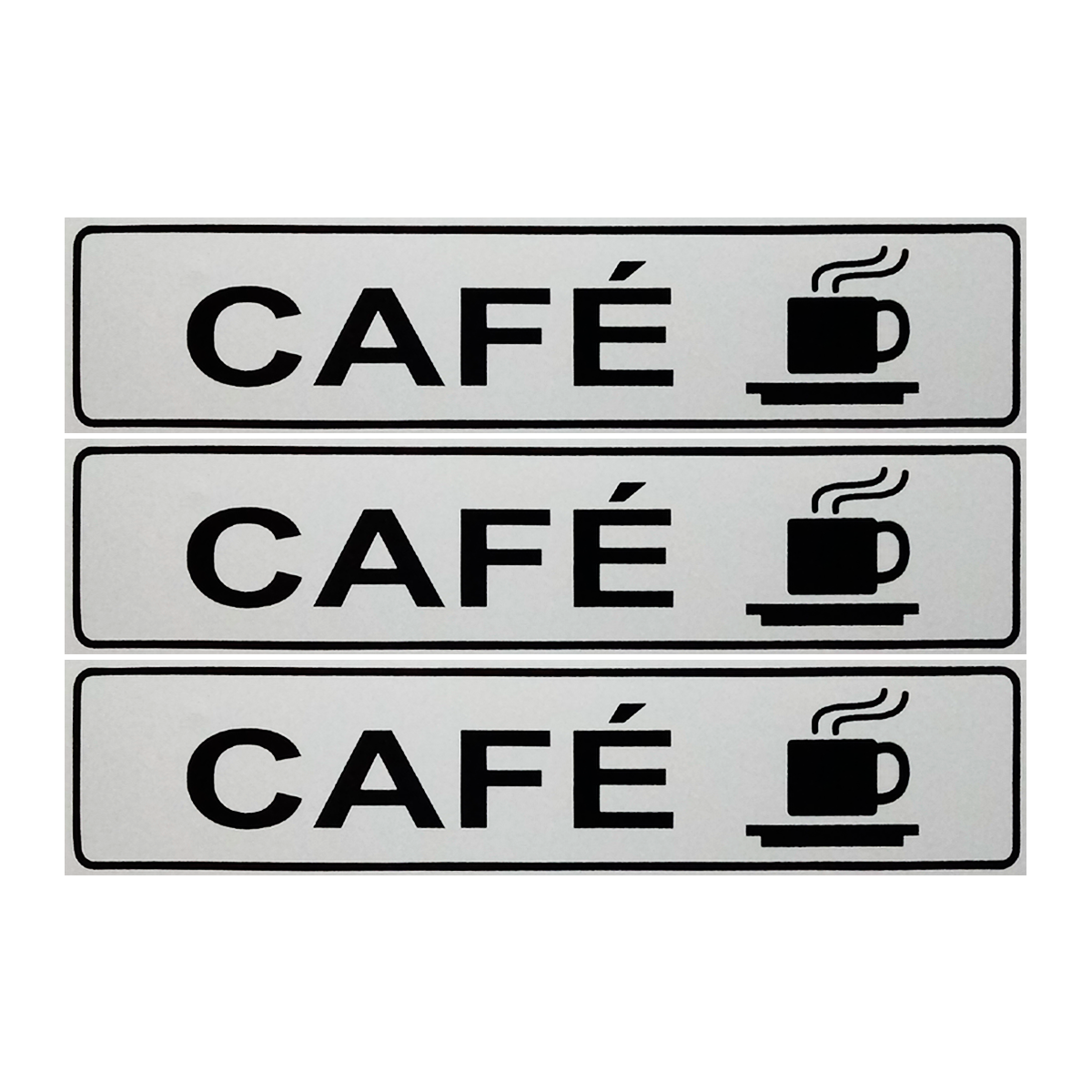 Combo 3 Placas De Sinalização Café 30x7 Acesso - B-506/1 F9e ...