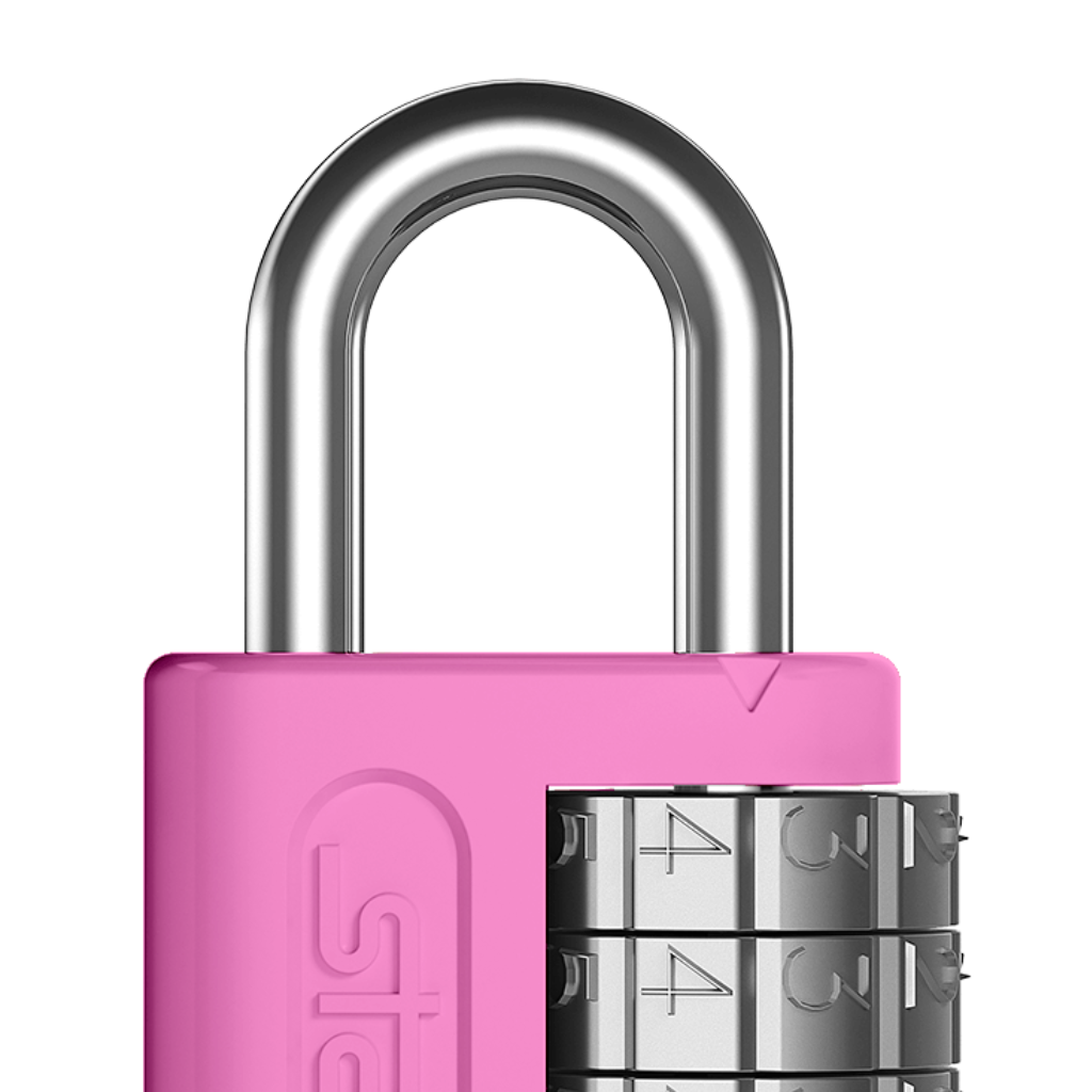 Kit 8 Cadeados Segredos Com Senha 25mm Rosa - Stam | MadeiraMadeira