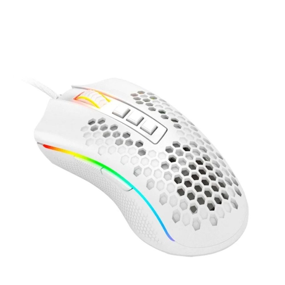 Mouse Gamer Redragon Storm Elite M988W-RGB USB - Branco | MadeiraMadeira