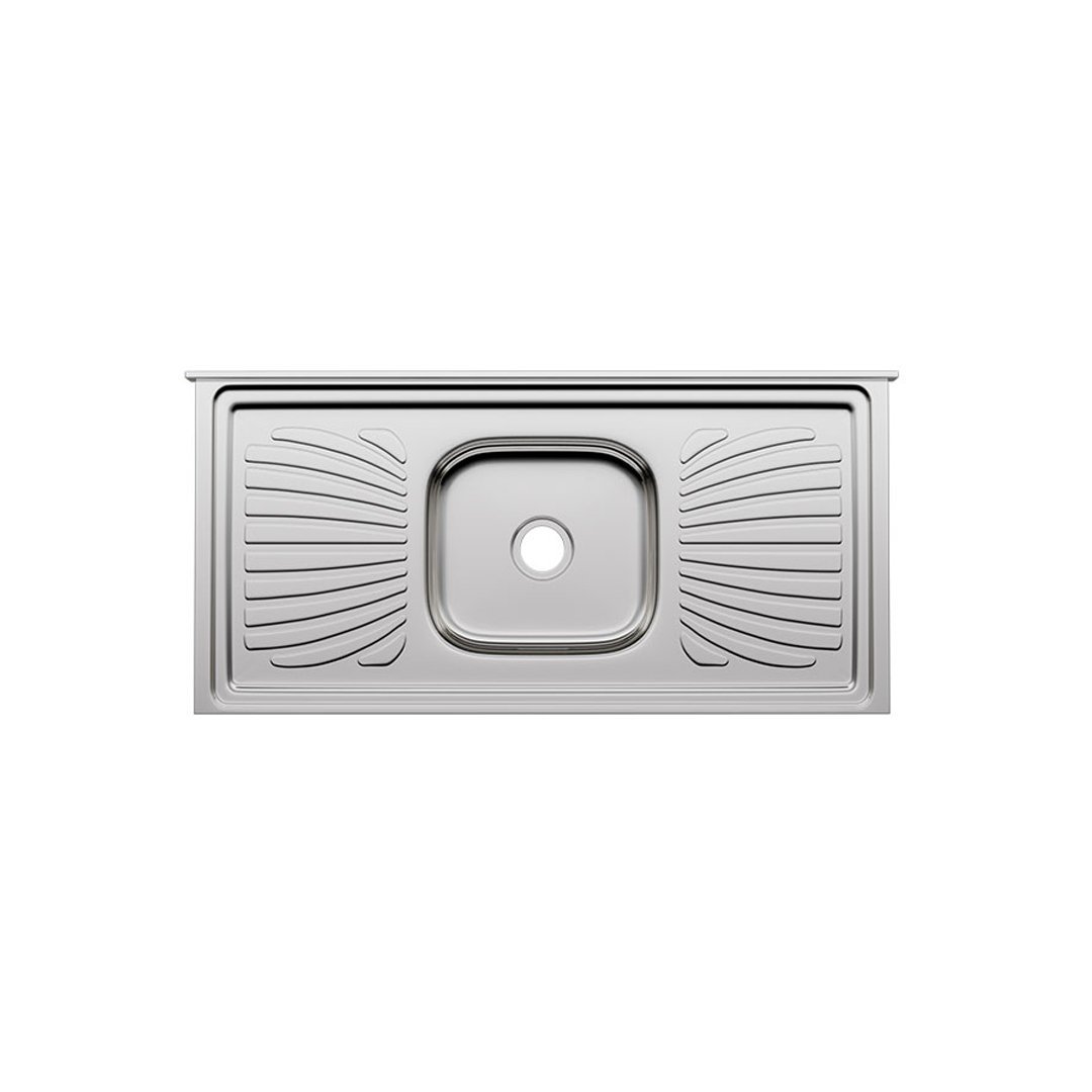 Pia de Cozinha em Aço Inox 100x53cm Forminox | MadeiraMadeira