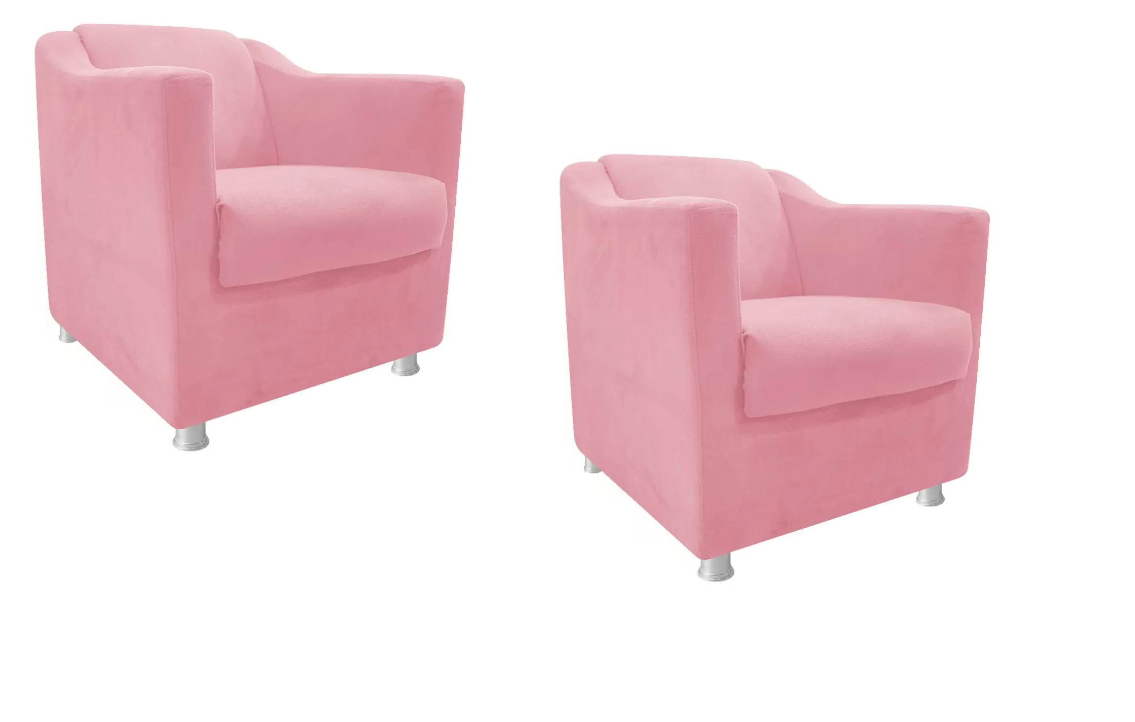 Kit 02 tilla rose suede para sala de estar,salão escritoria Biselos ...