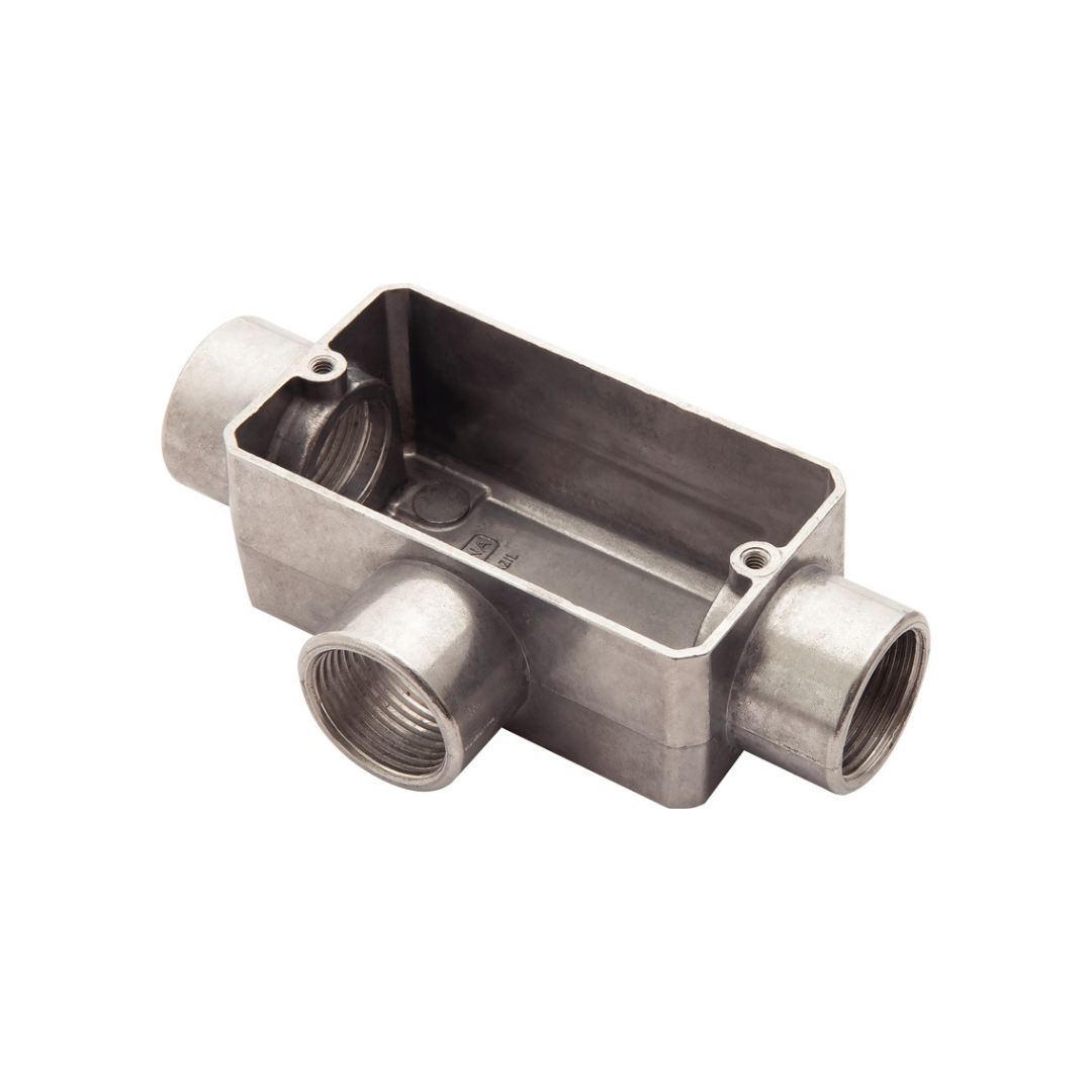 Condulete fixo 1/2" tipo "T" - sem tampa / rosca BSP / com pintura ...