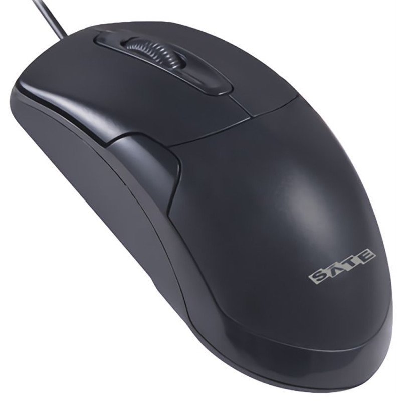 Mouse Sate A-29 USB 1000DPI com Fio - Preto | MadeiraMadeira