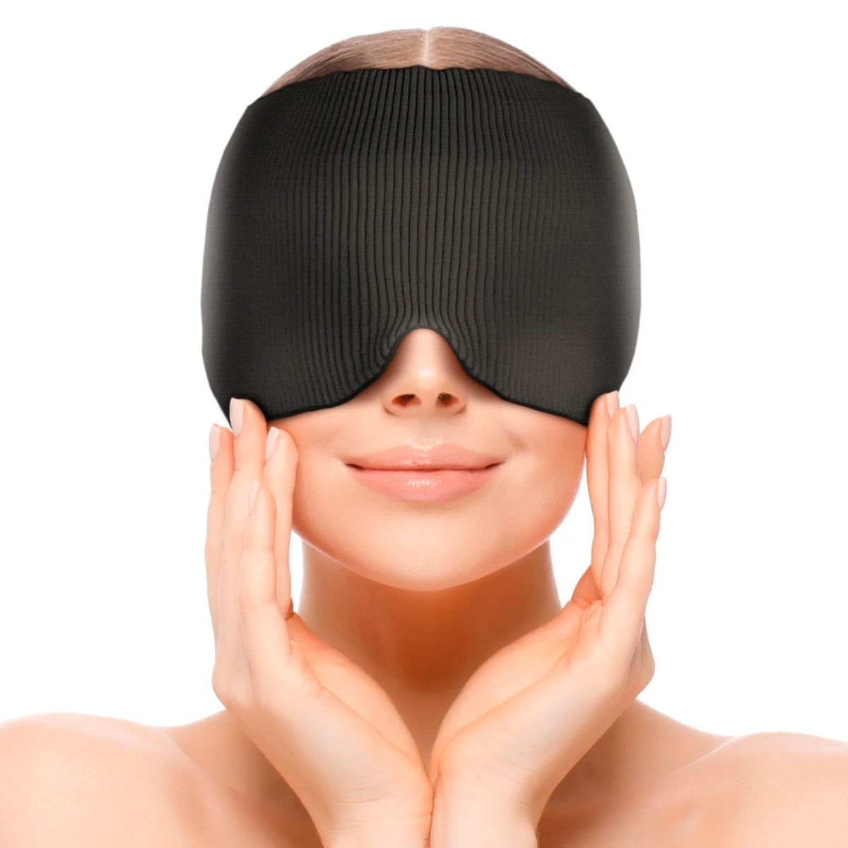 Máscara Relaxante com Gel Térmico Preto N1 Sport | MadeiraMadeira