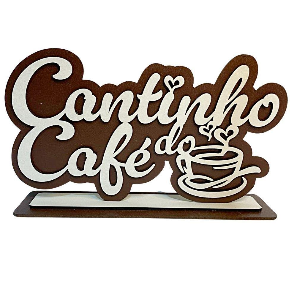 Suporte Decorativo Mdf 3mm “cantinho do Café” Corte a Laser Marrom ...