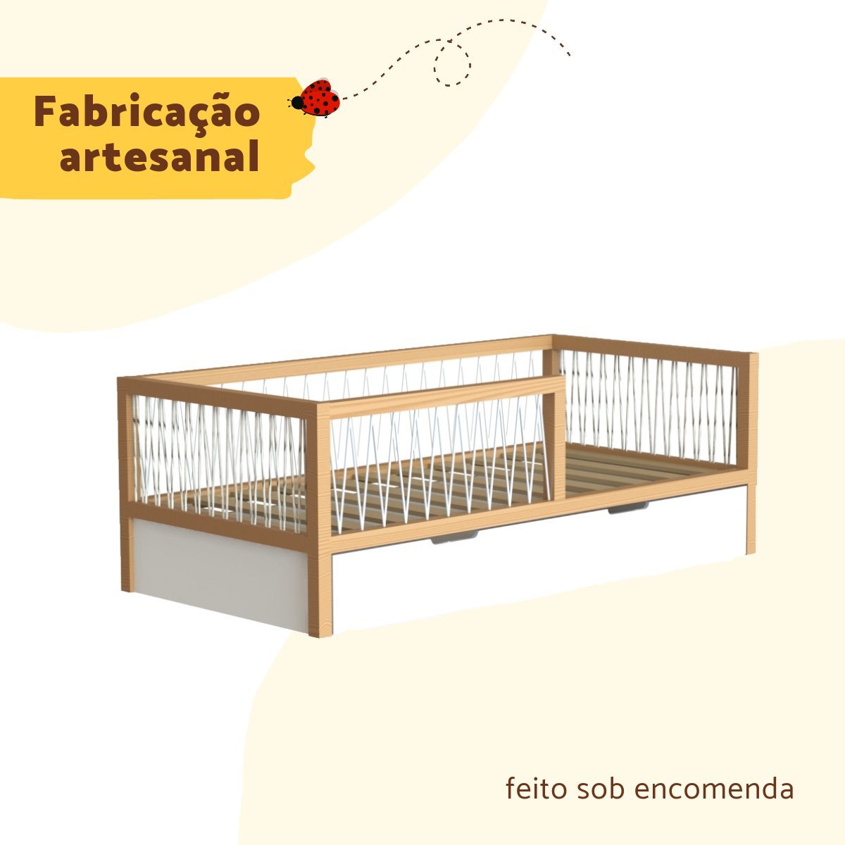 Bicama Marina solteiro | Fabrincadeira | MadeiraMadeira
