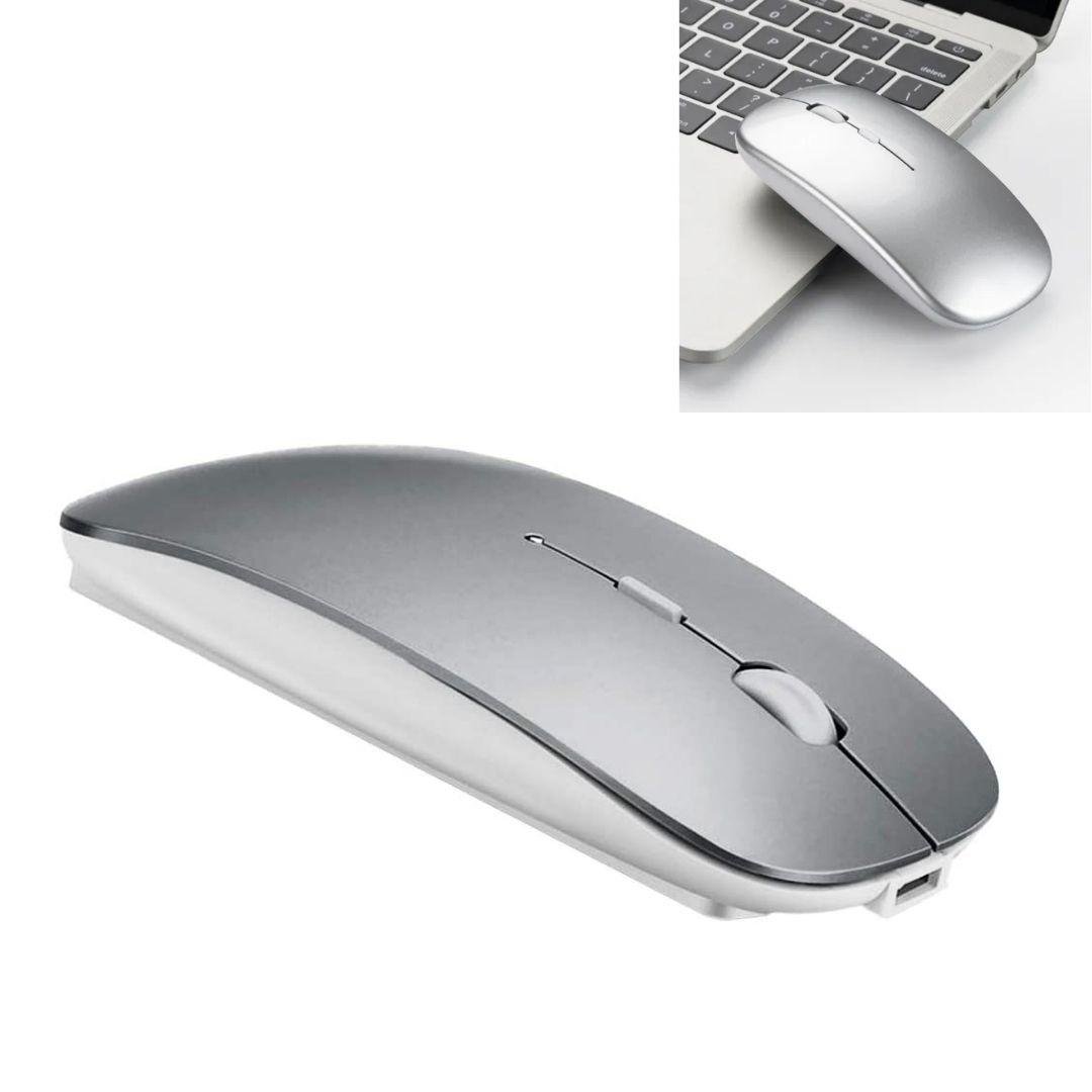 Mouse Slim, Sem Fio, Recarregável, USB 3200Dpis, Mac, Windows, Linux ...