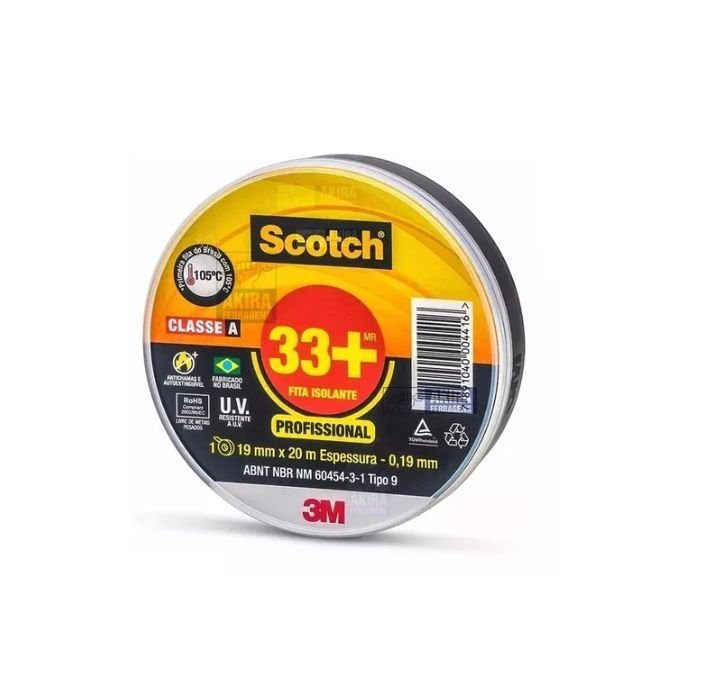 Fita Isolante 20 Metros X 19 Mm 33+ 3m Scotch | MadeiraMadeira