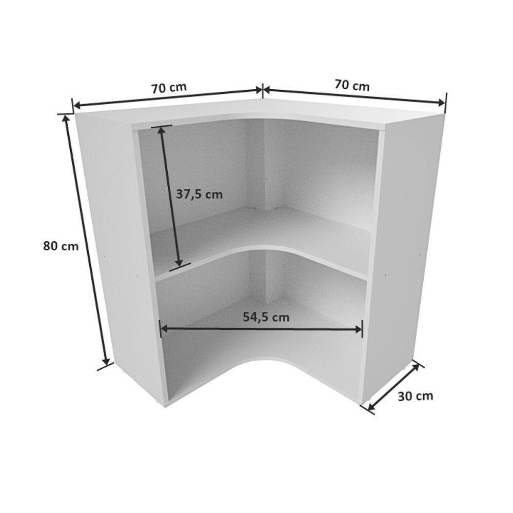 Organizador Canto Armário Balcão Cantoneira Greco 100% Mdf | MadeiraMadeira
