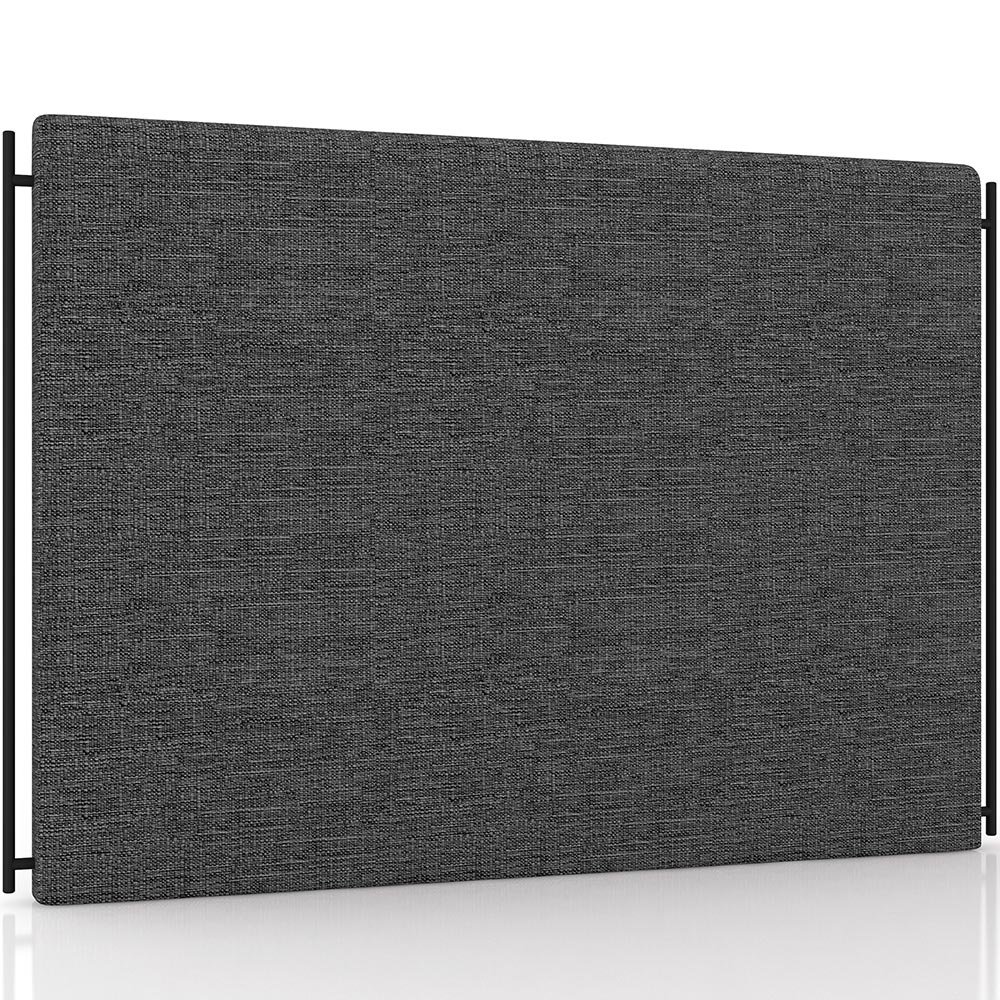 Cabeceira Cama Box King 195cm Estofada Goya P05 Linho Cinza Escuro - Lyam Decor | MadeiraMadeira