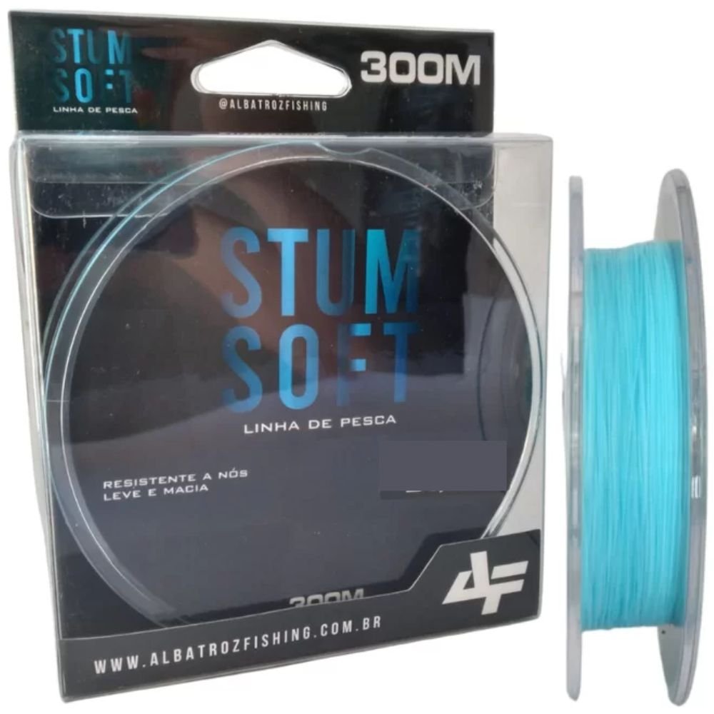 Linha Albatroz Stum Soft 0,35mm 300m - Azul | MadeiraMadeira