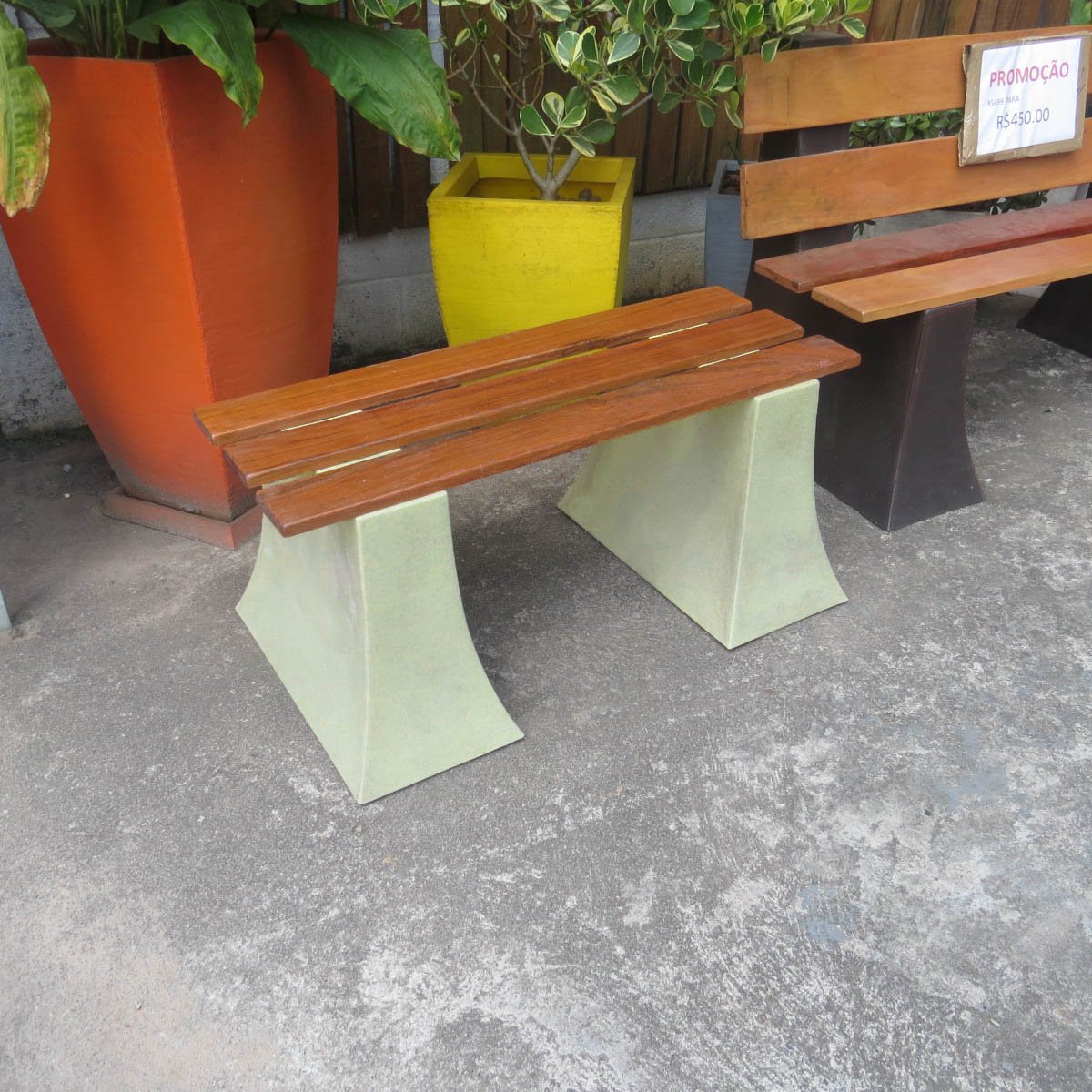 Banco Jardim Banco Espera Frances 1 metro - AREIA 001 | MadeiraMadeira