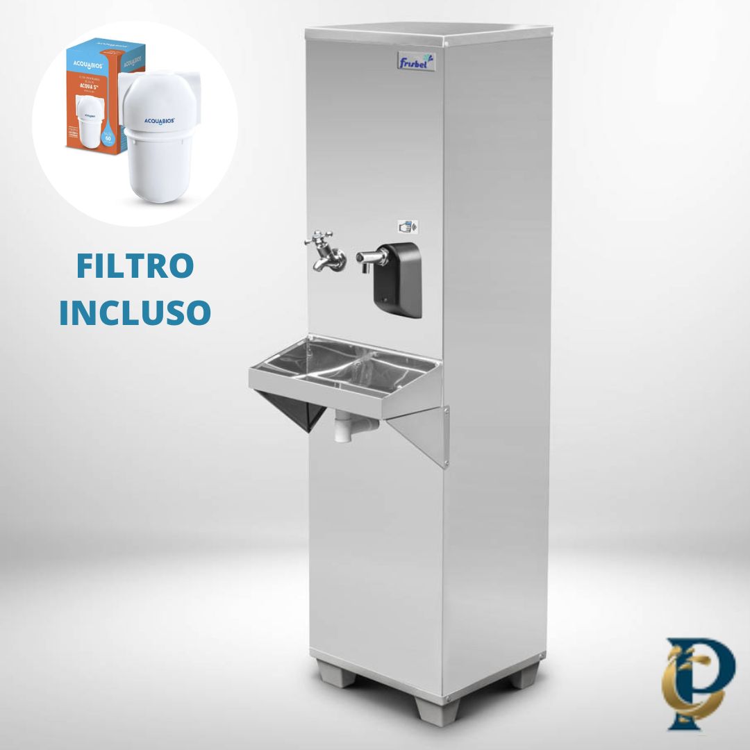 BEBEDOURO DE ÁGUA INDUSTRIAL 25L COLUNA COM SENSOR FRISBEL BC25 127v 1 ...