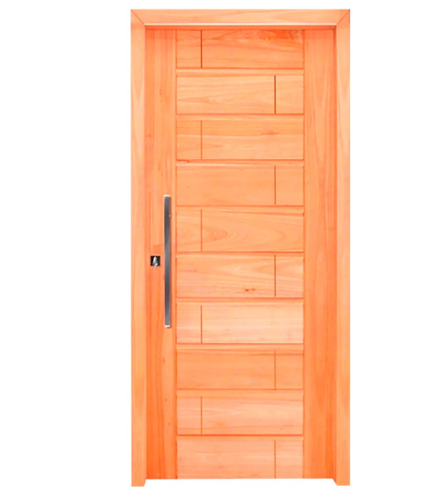 Porta Pivotante Tijolo 2,15m x 1,30m Tauari Batente 14cm Puxador 60cm ...
