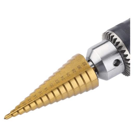 Broca Escalonada Conica Aço Rapido Varias Medidas 4 a 32mm | MadeiraMadeira