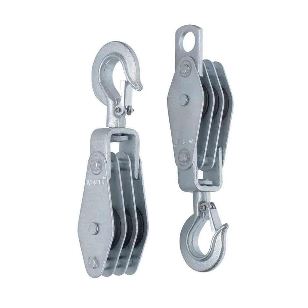 Moitão Cadernal 970kg 3 Roldanas 60x12,7mm Par Worker | MadeiraMadeira