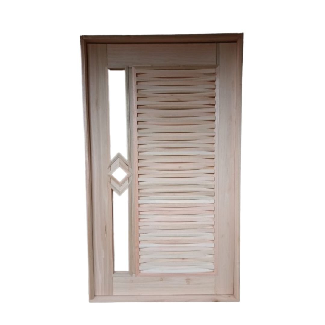 Porta Pivotante Ripada Losango Eucalipto 2,13x1,27 Frainer Pivotante ...