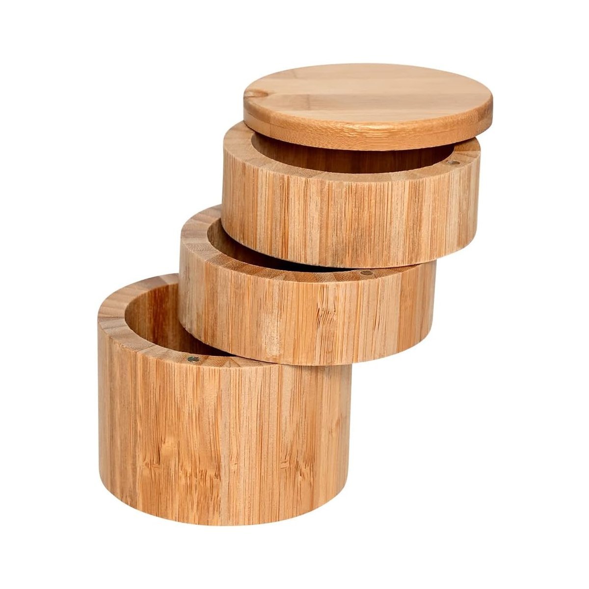 Porta Condimento de Bambu 3 Divisórias Mimo Style | MadeiraMadeira