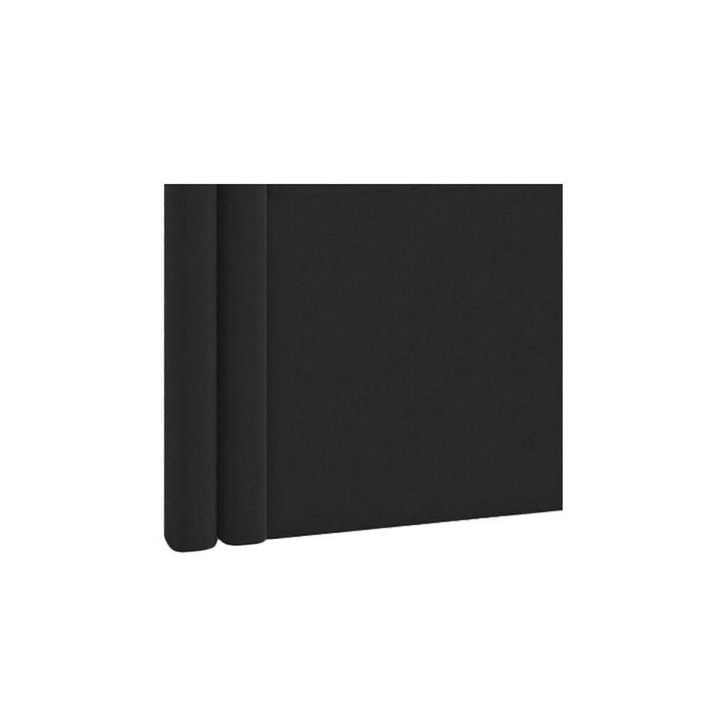 Cabeceira Solteiro Estocolmo P04 90 Cm Suede Preto | MadeiraMadeira