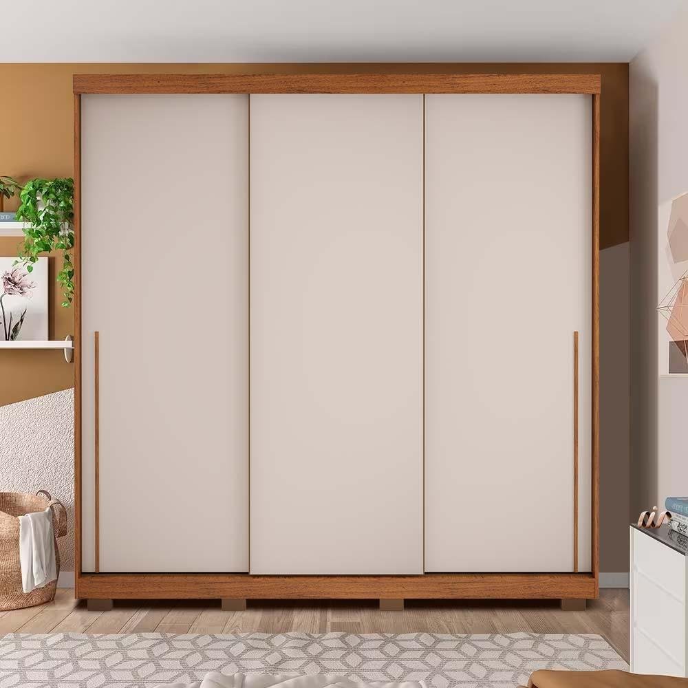 Guarda Roupa Casal Pequeno com Porta de Correr | MadeiraMadeira