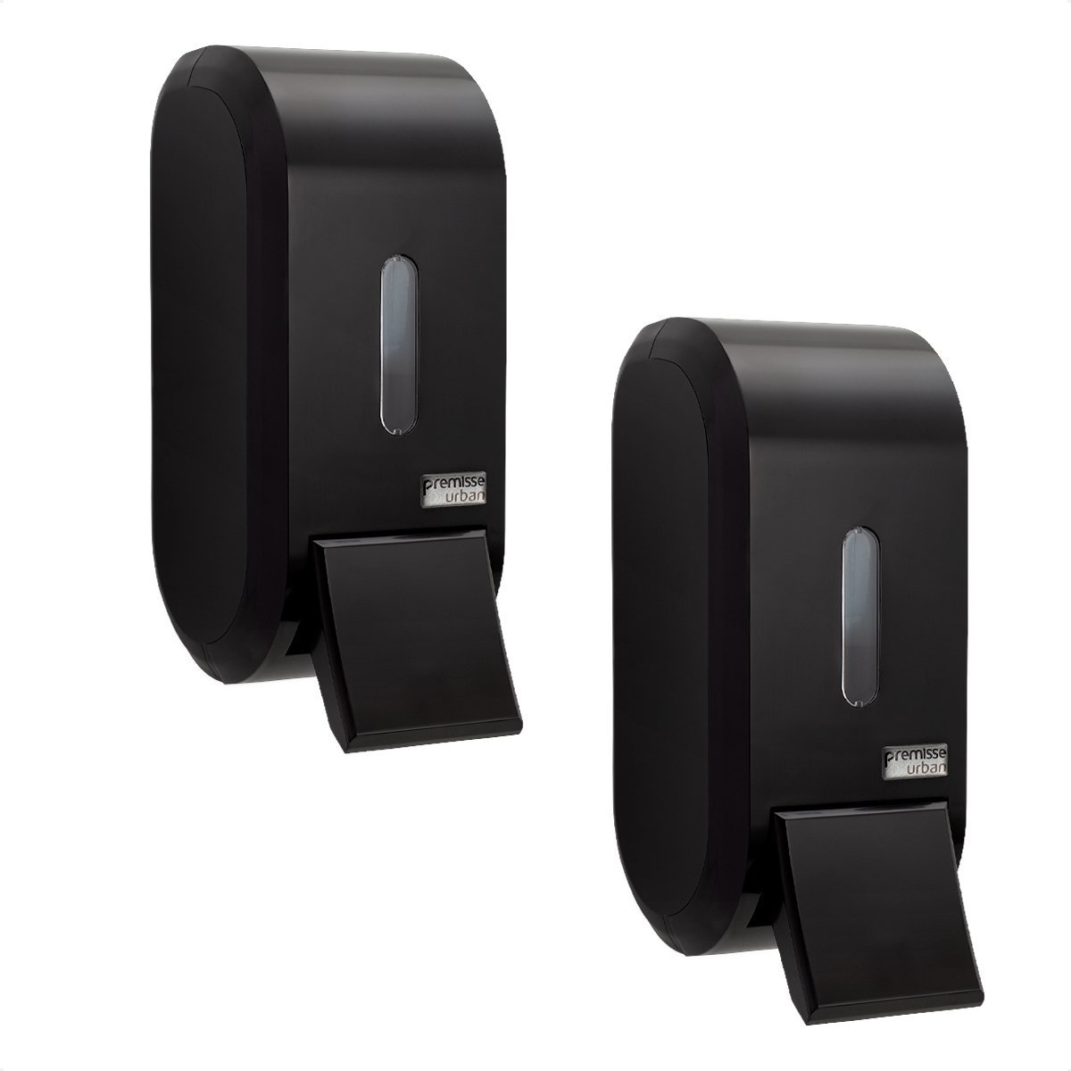 Kit 02 Dispenser Saboneteira Urban Compacta Preto | MadeiraMadeira